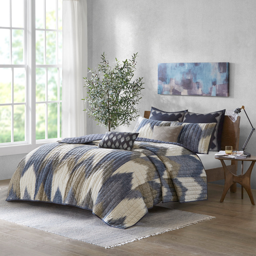 INK+IVY - Alpine 3 Piece Printed Cotton Quilt Set - Adult/Fashion Bedding